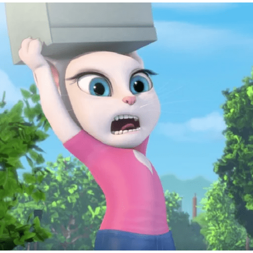 My talking Angela 🐱🤍💟 ★ Sticker.fan