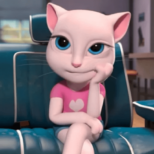 My talking Angela 🐱🤍💟 ★ Sticker.fan