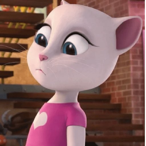 My talking Angela 🐱🤍💟 ★ Sticker.fan