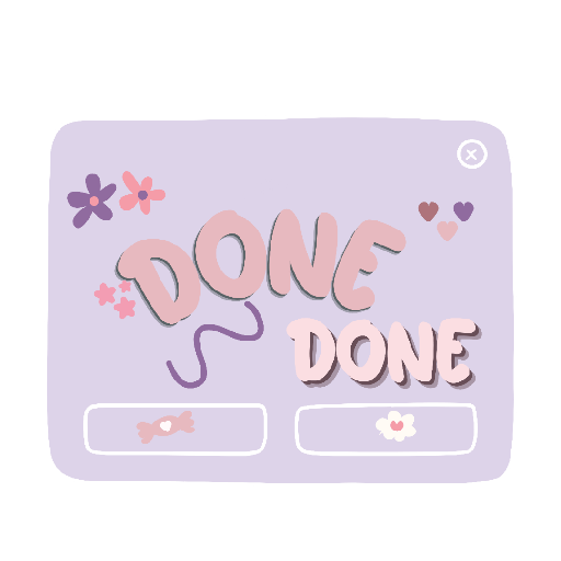 sticker bea lilac & mauve ver