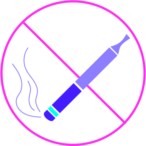 No vaping. Stickers