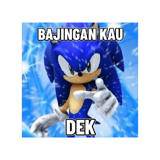 Stiker Sonic