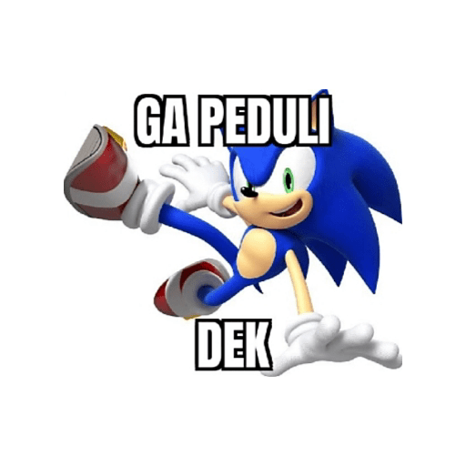 Stiker Sonic