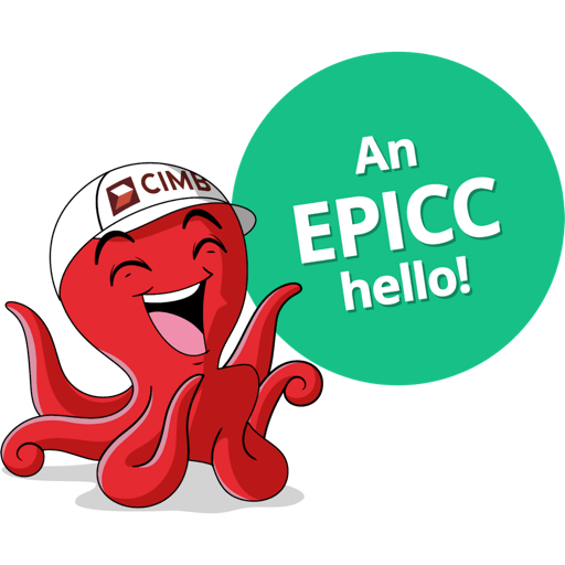 CIMB Digital sticker packs