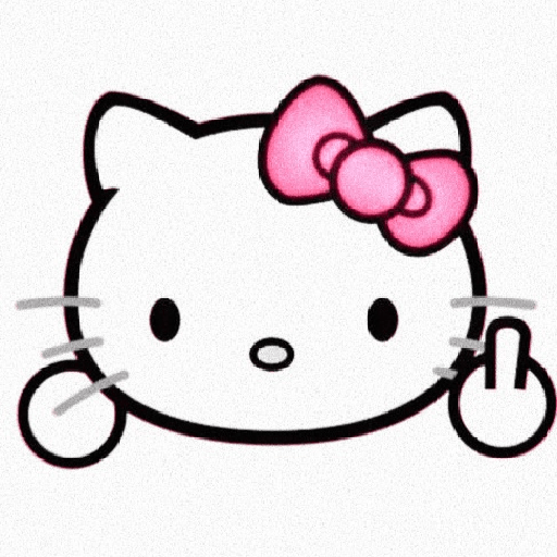 Hello Kitty Middle Finger