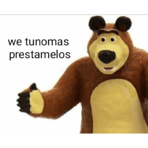 meme del oso
