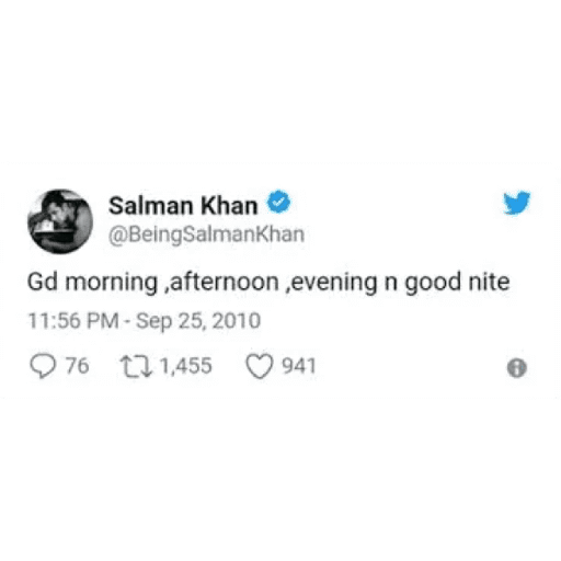 salman khan funny tweets