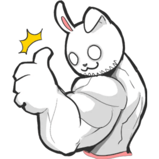 Rabbo the muscle rabbit