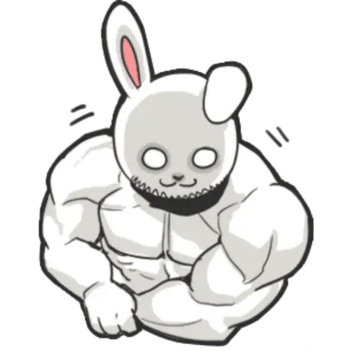 Rabbo the muscle rabbit
