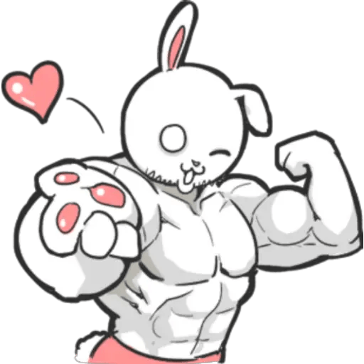 Rabbo the muscle rabbit