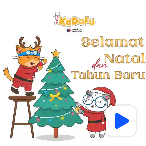 Stiker Pet : Natal & New Year