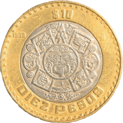 Monedas y billetes de Mexico