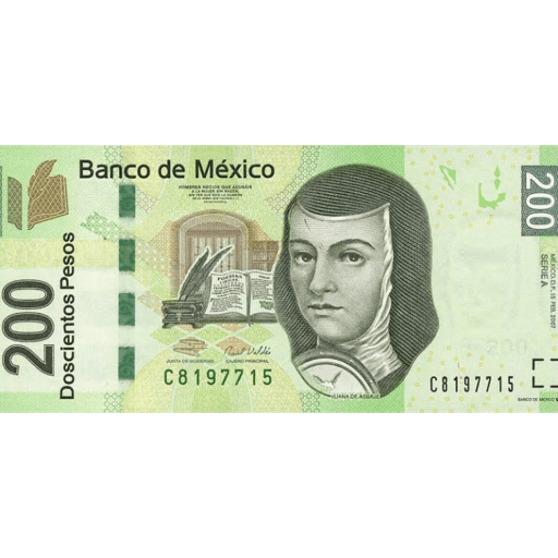 Monedas y billetes de Mexico