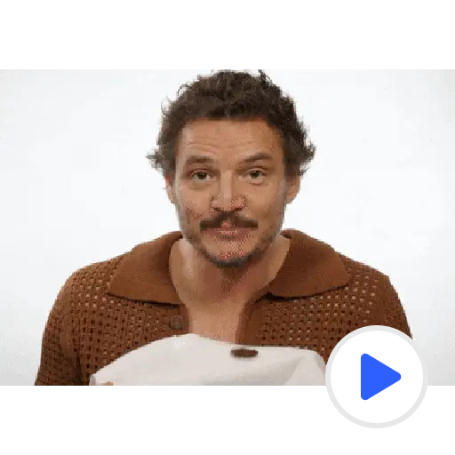 Pedro Pascal animated