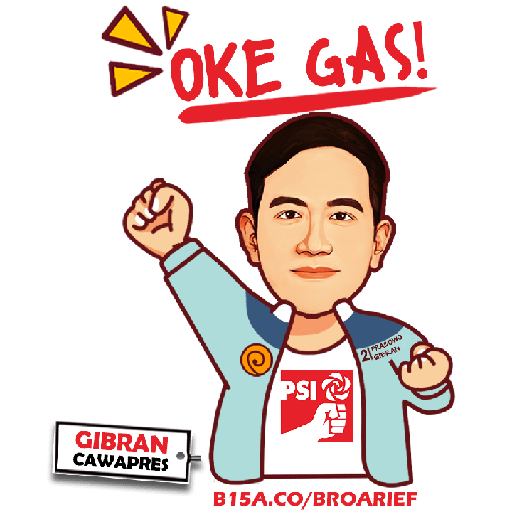 Stiker Mas Gibran GRATIS