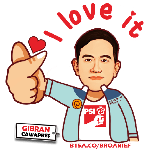 Stiker Mas Gibran GRATIS