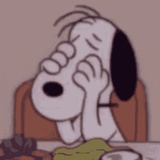 🫐☔ SNOOPY Triste ☔🫐