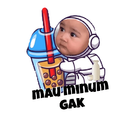 rayyanza cipung stiker