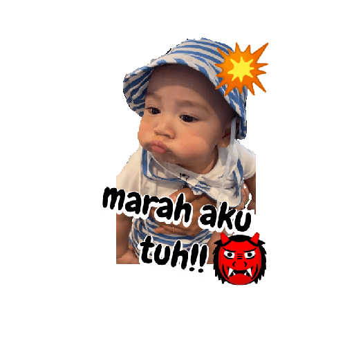 rayyanza cipung stiker