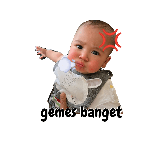 rayyanza cipung stiker