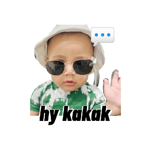 rayyanza cipung stiker